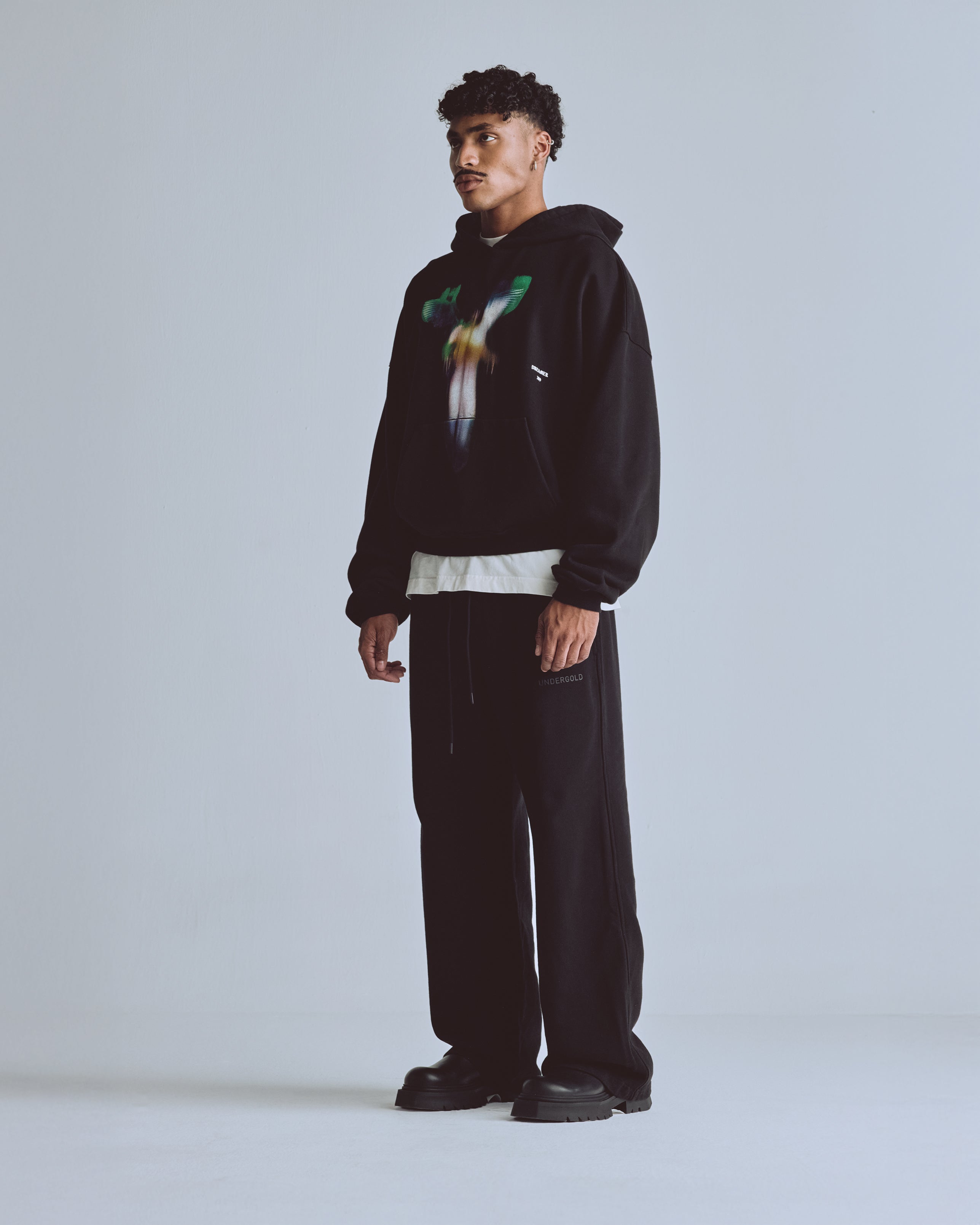 Capsule Angel Boxy Fit Hoodie Black